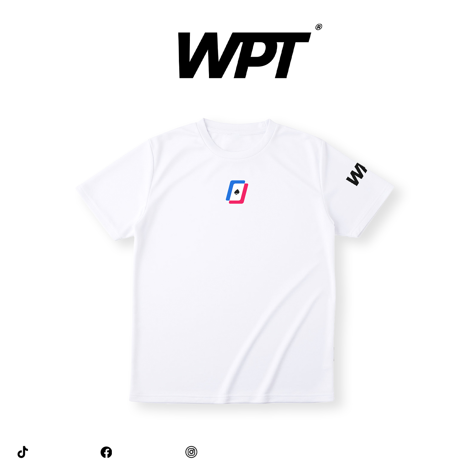 WPT 品牌LOGO Tshirt （白） - WPT TAIWAN